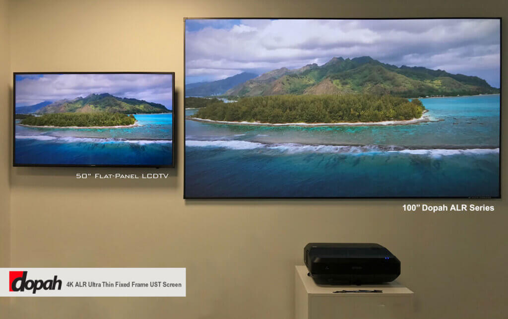 Dopah 4K ALR Ultra Thin Fixed Frame UST Screen - Dopah